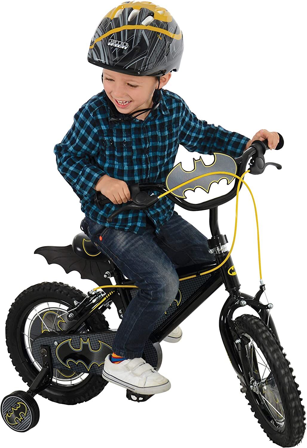 Buy a Batman Bat 14" Boy's Bike & Helmet Bundle Deal at E-Bikes Direct ...
