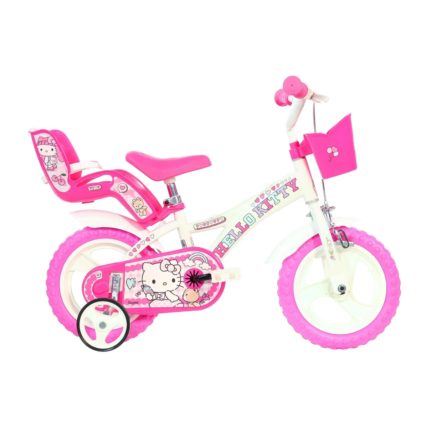 Dino Hello Kitty Kids 12" Wheel Bike from E-Bikes Direct
